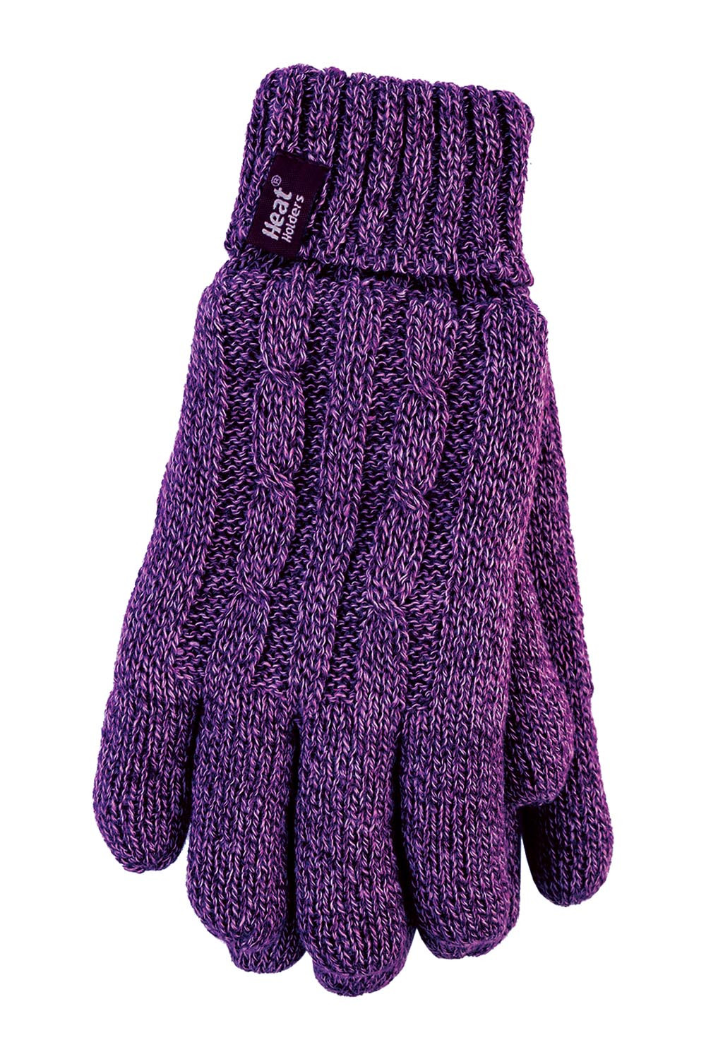 HH Ladies Cable Knit Gloves PUR 1000X1500 - Gifyu